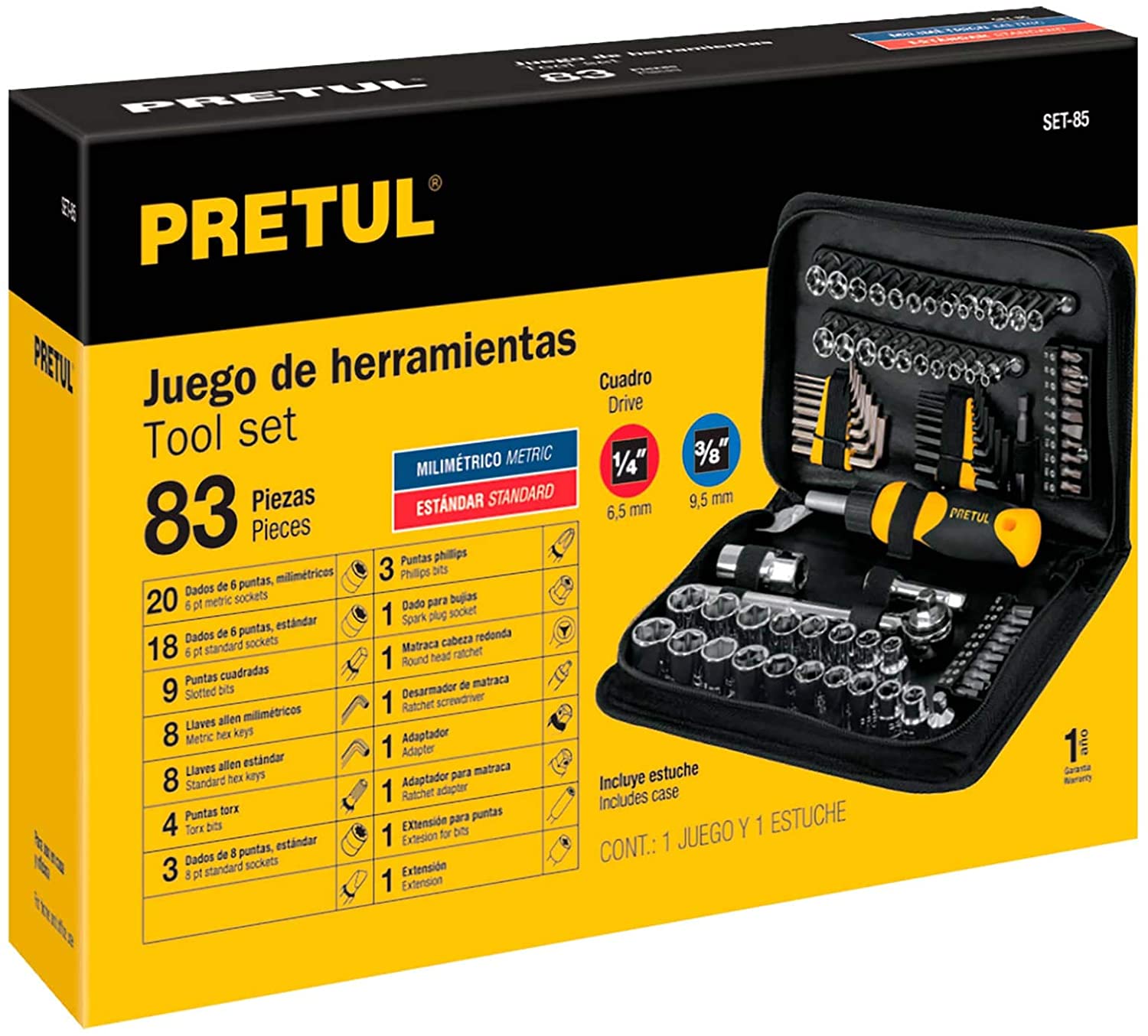 PRETUL : Juego de Herramienta SET-85 PETRUL